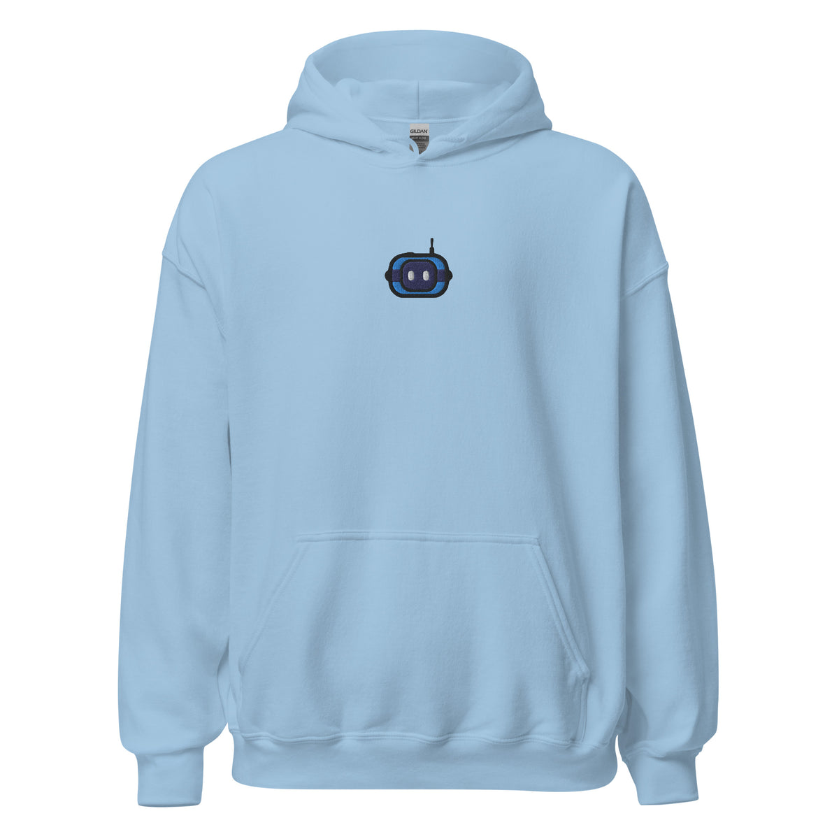 The Embroidery Bot Hoodie in Icy Blue – WellCaddie